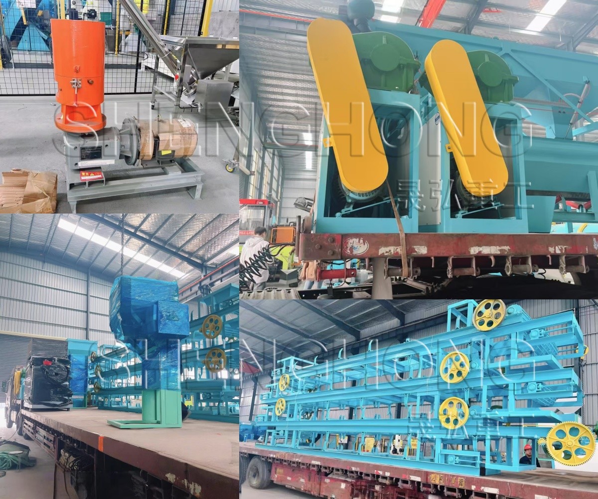 Double roller extrusion granulation production line shipped to Nigeria