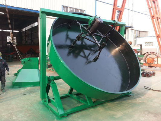 SOP Carbon Steel Fertilizer Granule Machine / 380V Pan Granulation Process